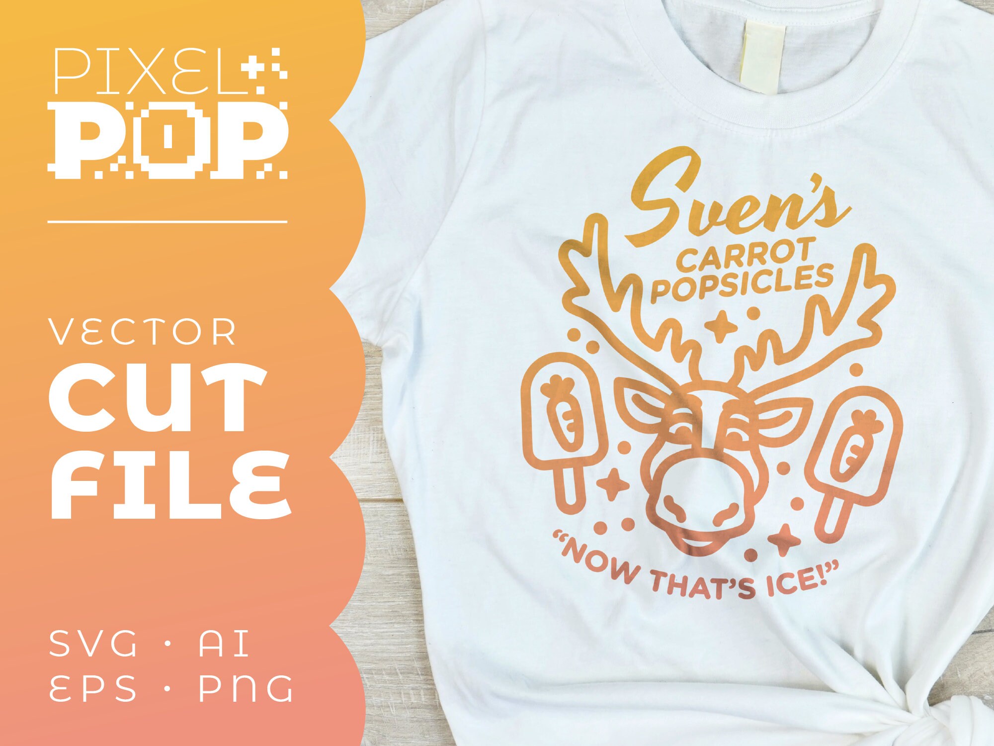 Sven's Carrot Popsicles Frozen SVG Cut File Digital Download - Etsy
