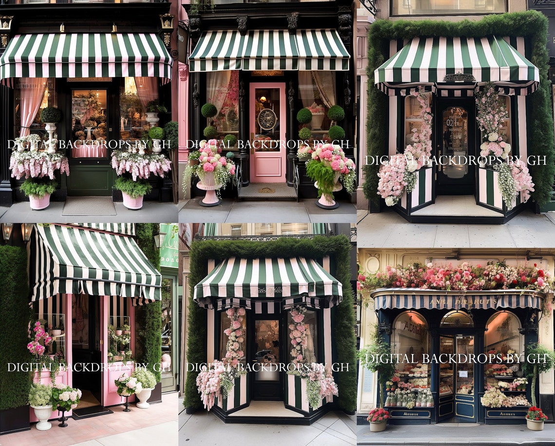 French Boutique Digital Backdrop (6) - Etsy