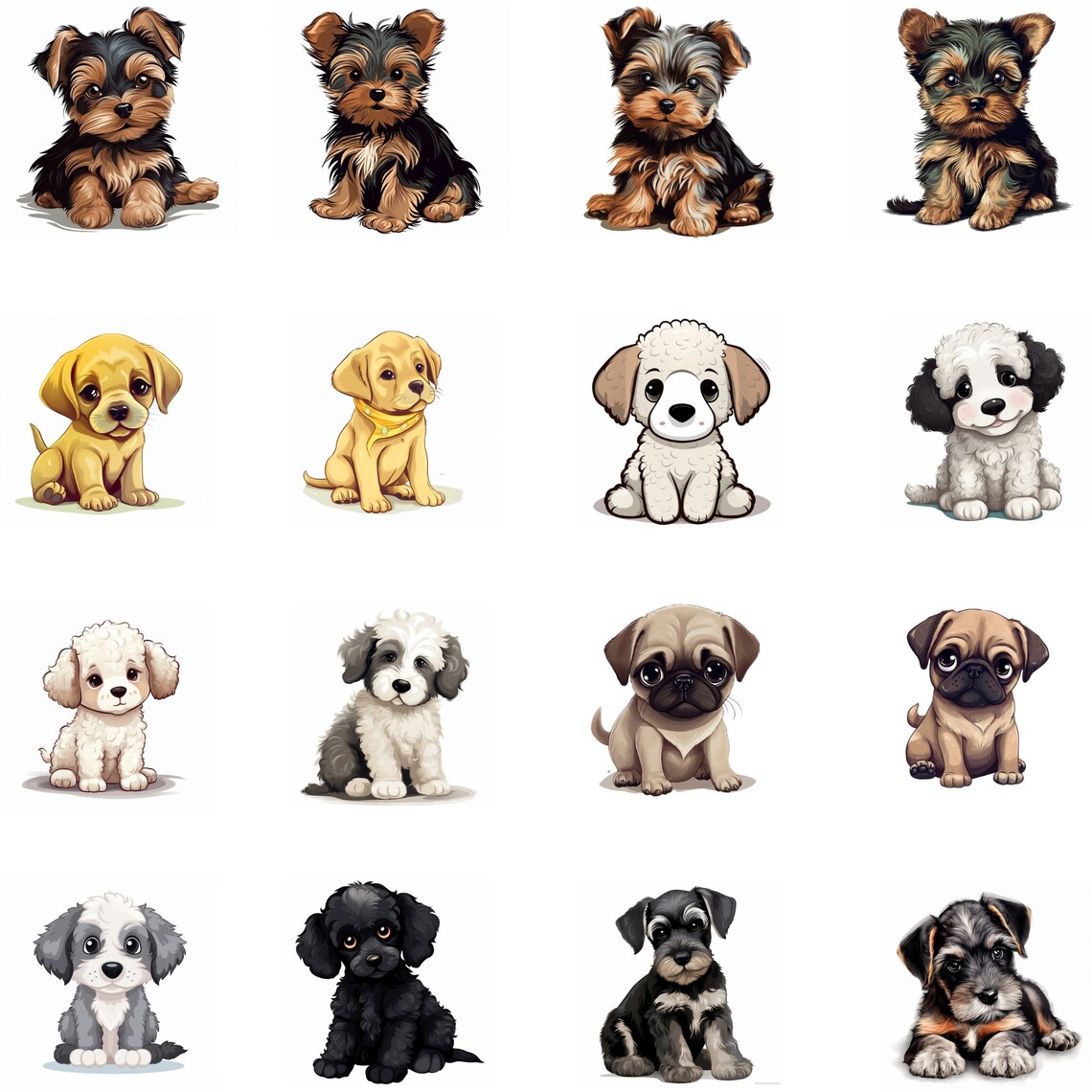 Puppy Dog Clipart | PNG | Transparent Background | Full Commercial Use ...