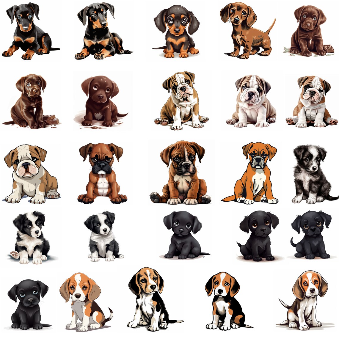 Puppy Dog Clipart | PNG | Transparent Background | Full Commercial Use ...