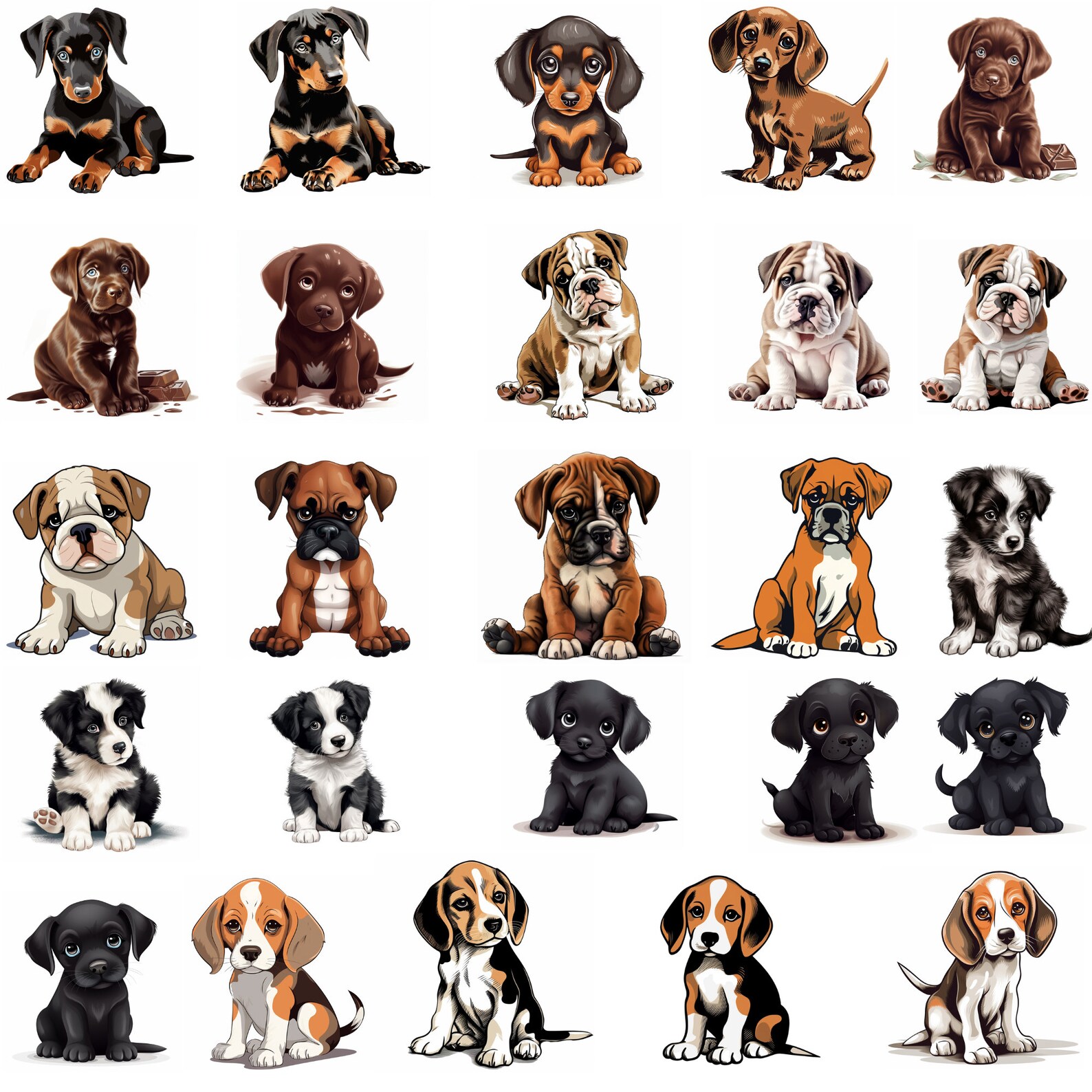 Puppy Dog Clipart | PNG | Transparent Background | Full Commercial Use ...