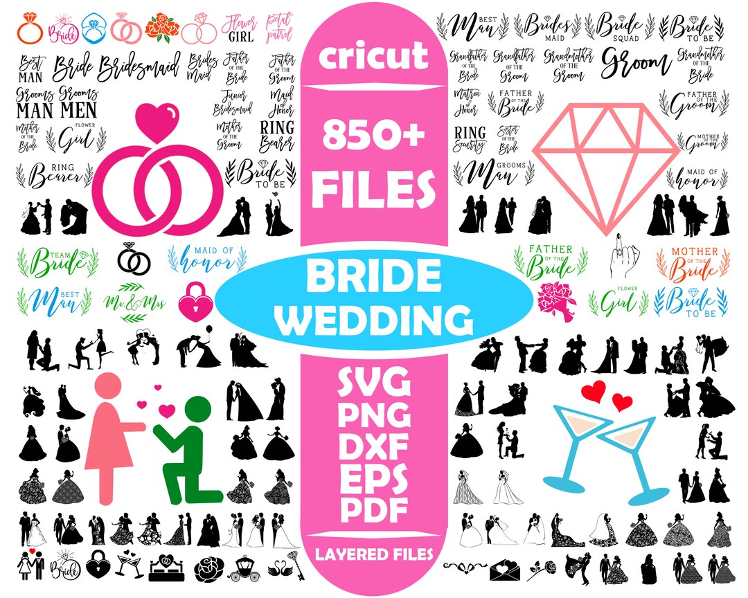 Mega Bundle 850 Files Layered Design Vector Files SVG for Cricut PNG ...