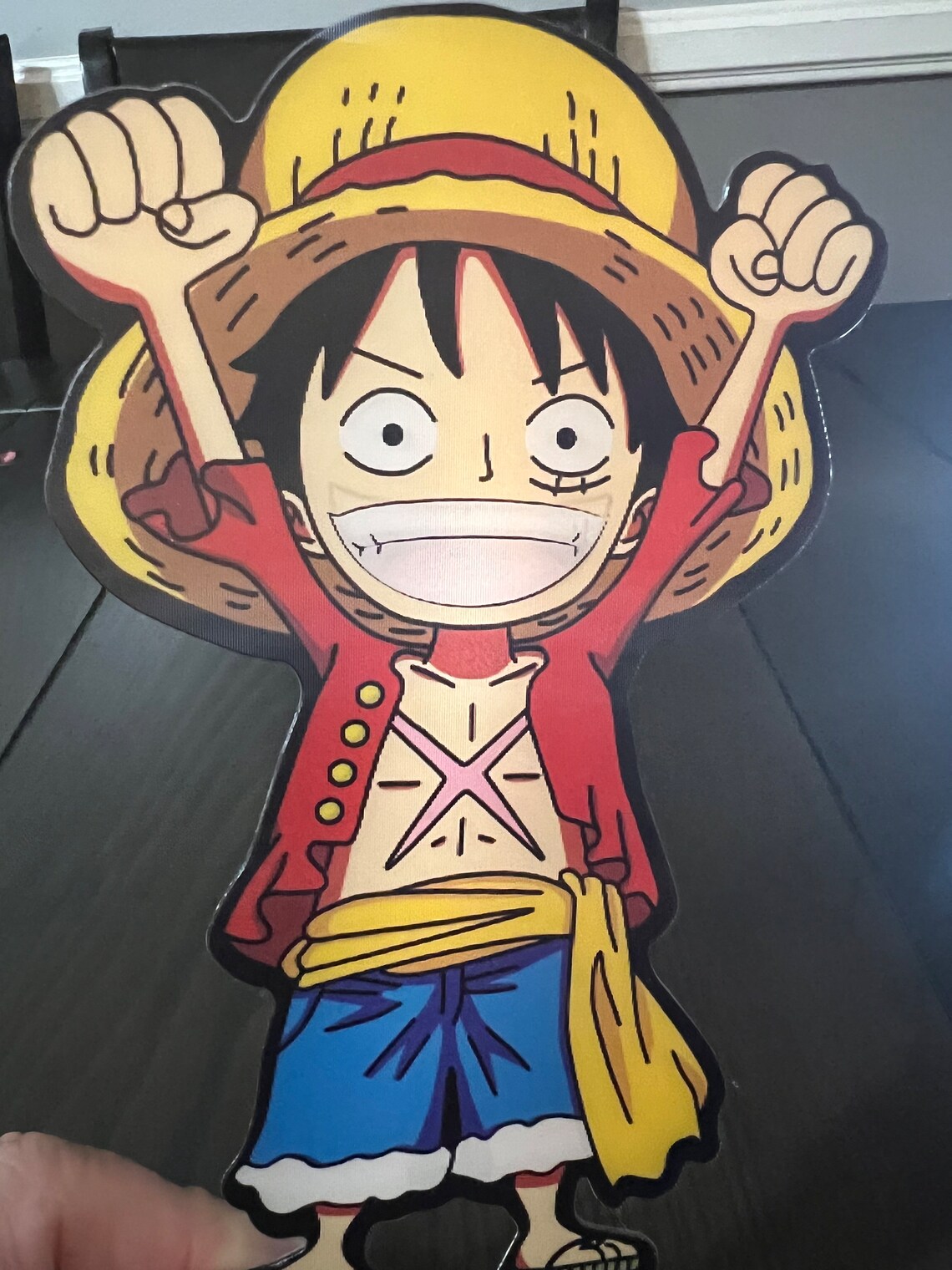 Monkey D. Luffy Straw Hat 3D Anime High Quality Moving Sticker Decal - Etsy