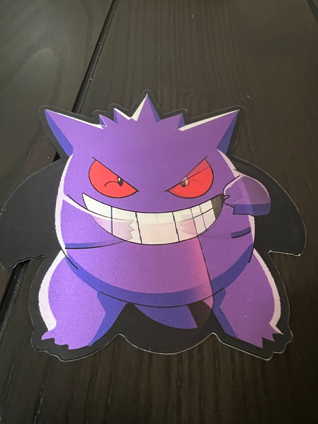 Gengar Ghost/poison Pokemon Anime 3D Member High Quality Sticker - Etsy