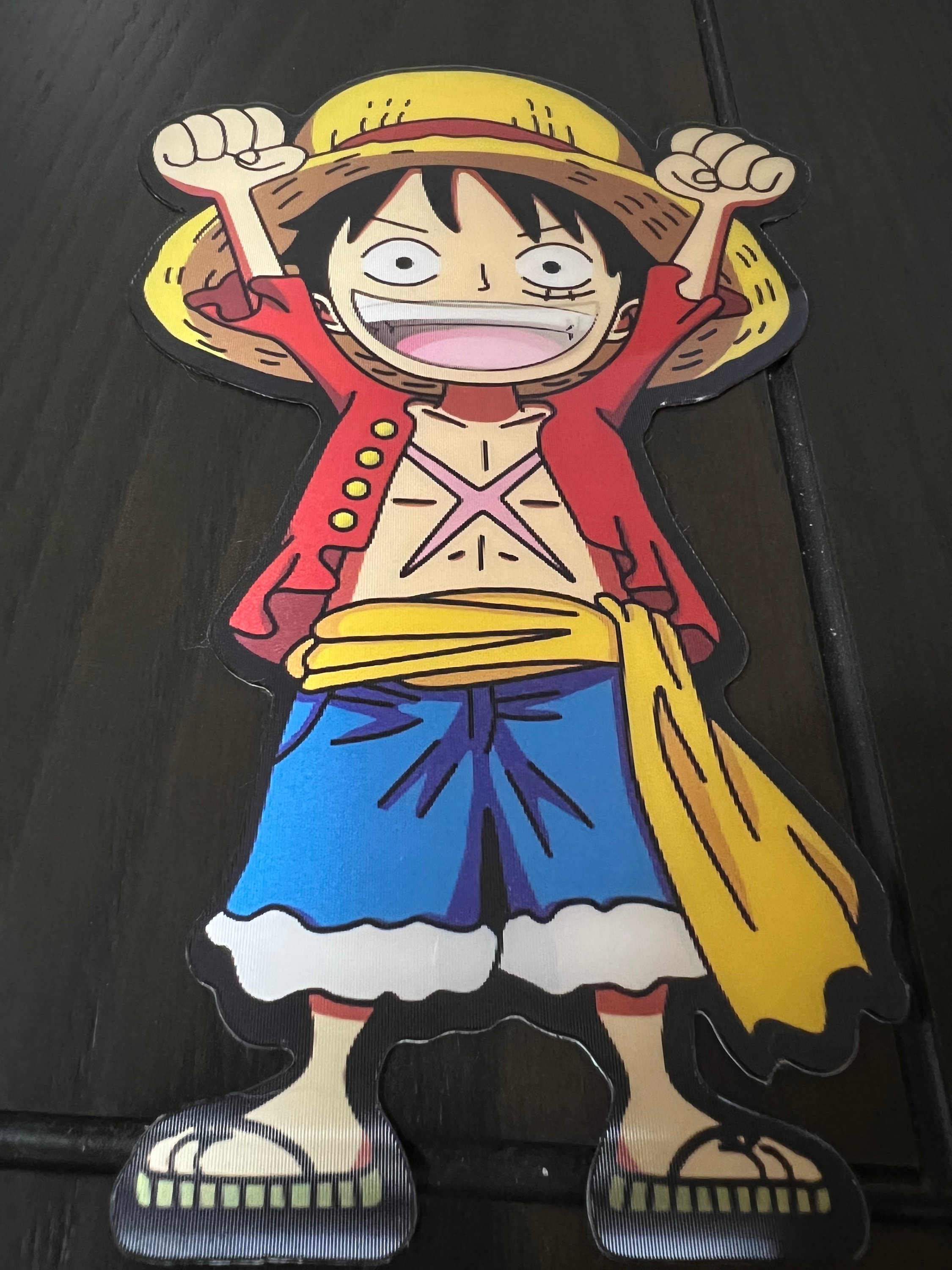 Monkey D. Luffy Straw Hat 3D Anime High Quality Moving Sticker Decal - Etsy