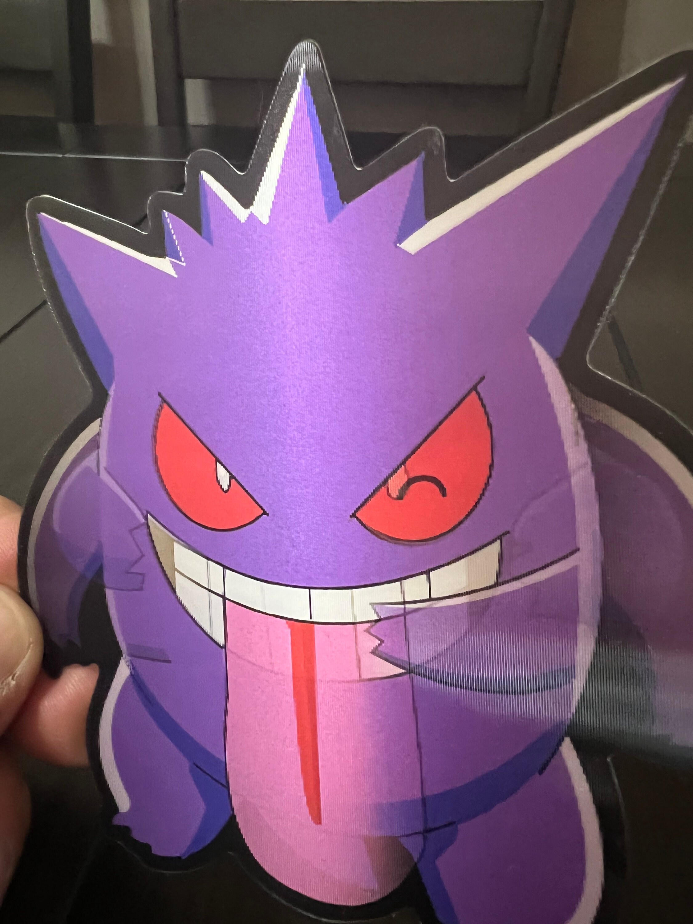 Gengar Ghost/poison Pokemon Anime 3D Member High Quality Sticker - Etsy