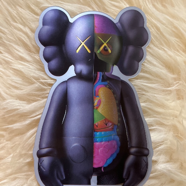 Kaws Decal Sticker - Etsy