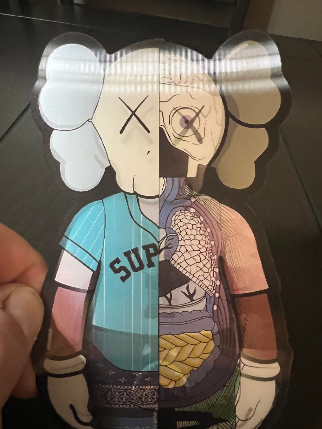 Kaws Mickey Mouse 3D Zombie Alien Mode Top Notch Motion Moving Sticker ...