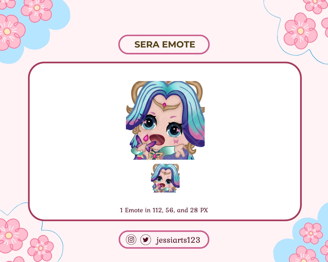 Seraphine Faerie Emote Twitch Discord - Etsy