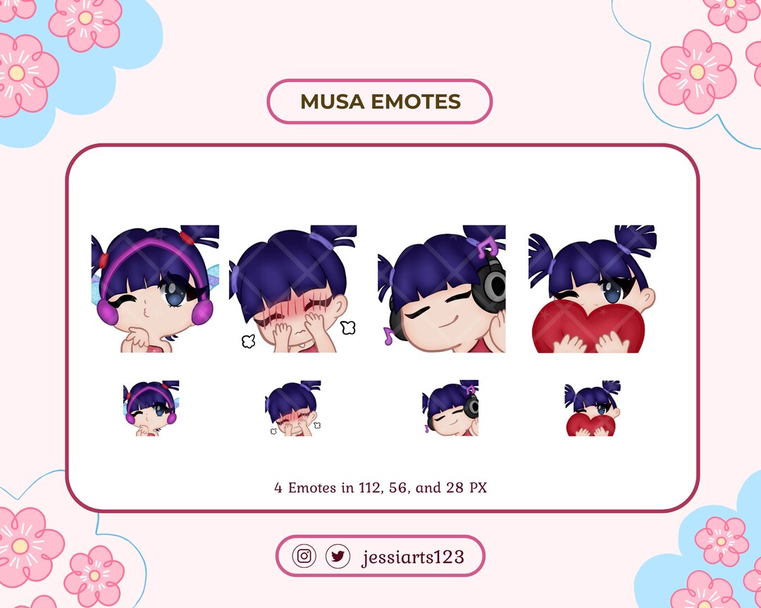 Musa Emotes Twitch Discord - Etsy