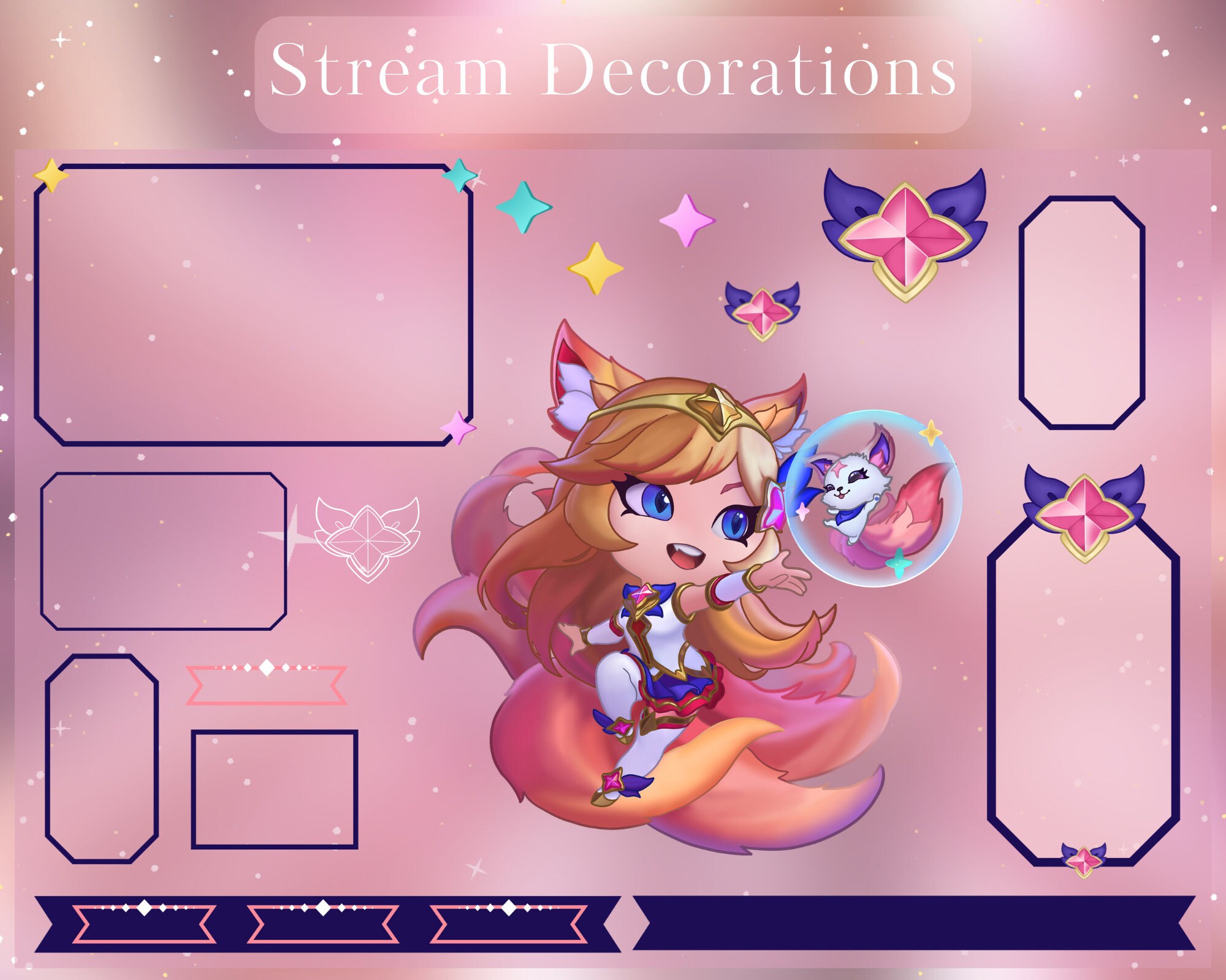 Star Guardian Chibi Ahri Stream Bundle Emotes - Etsy