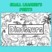 Dinosaur Coloring Poster, Dinosaur PNG, Coloring Page, Poster, Kid's ...