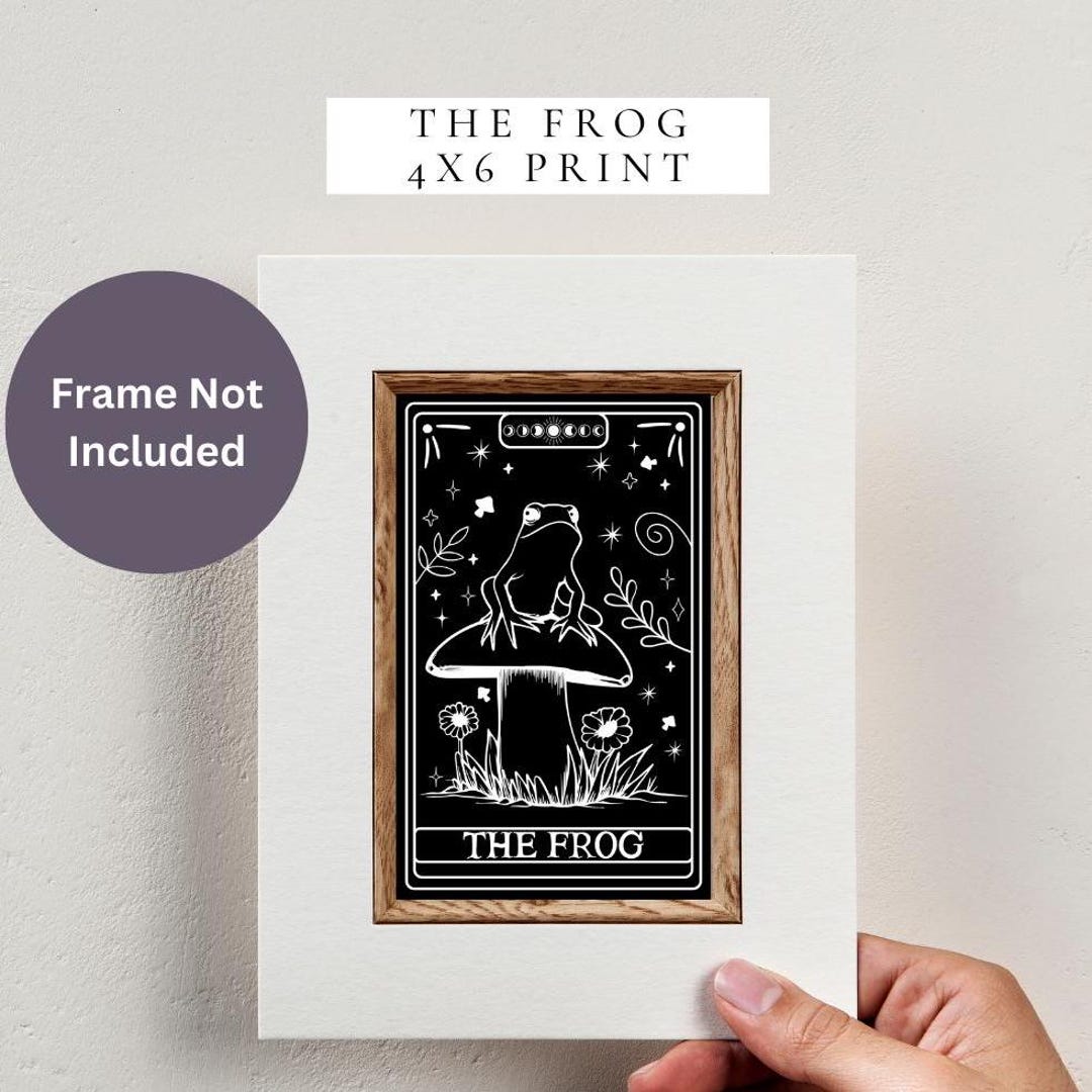 The Frog Tarot Card Print 4x6 Tarot Print - Etsy