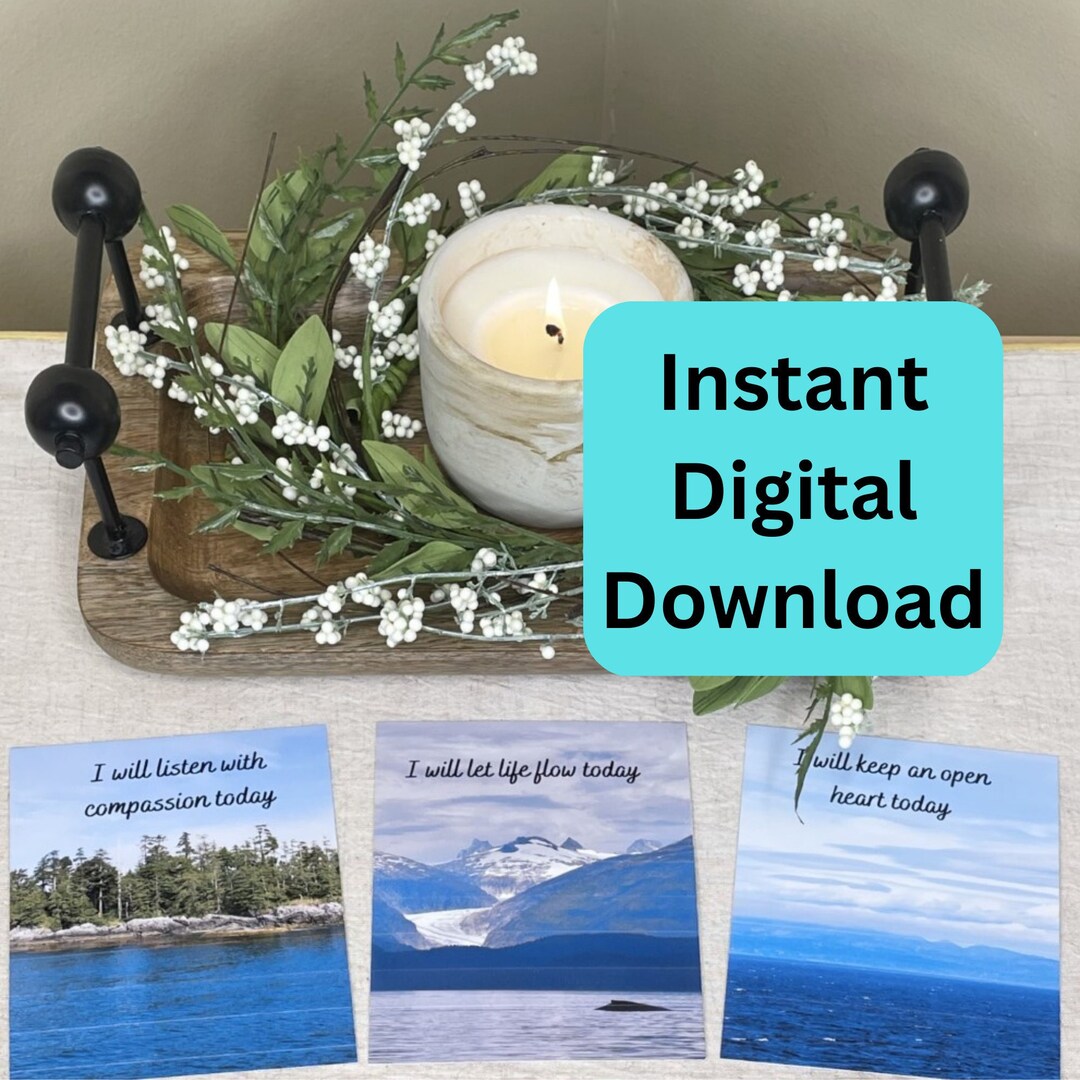 Printable Daily Intention Cards - Etsy