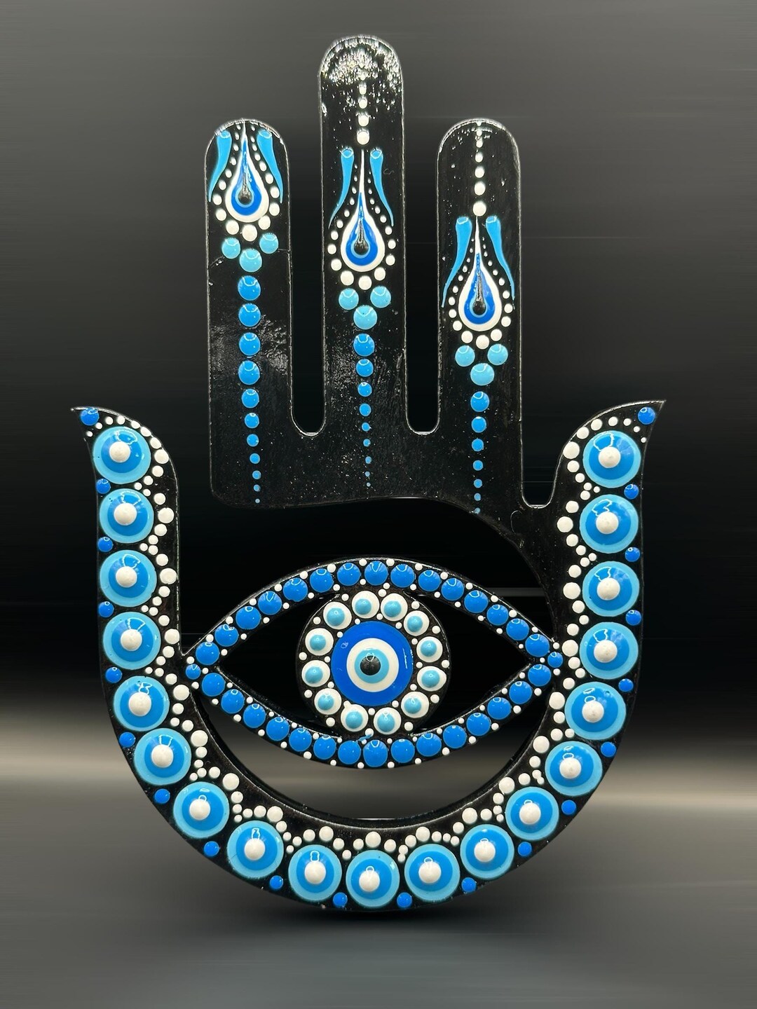 5 Large Hamsa Evil Eye Magnet/home Accents - Etsy