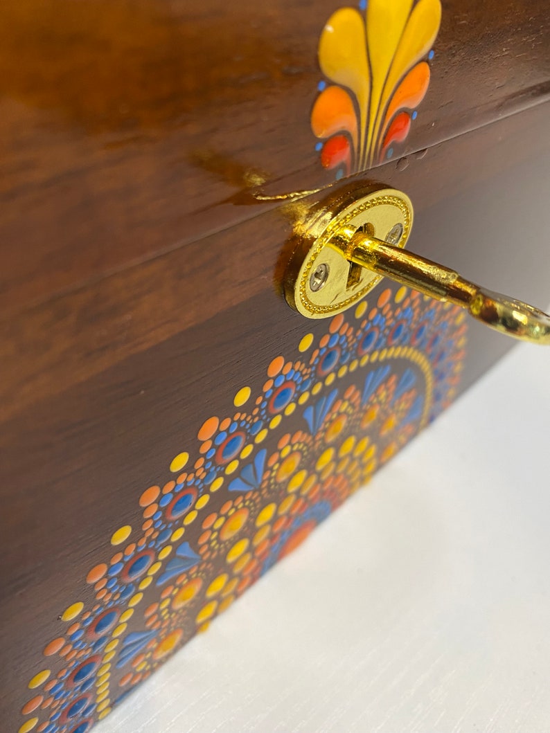 Mandala Jewlery/keepsake Wooden Box/gift/bohemian - Etsy