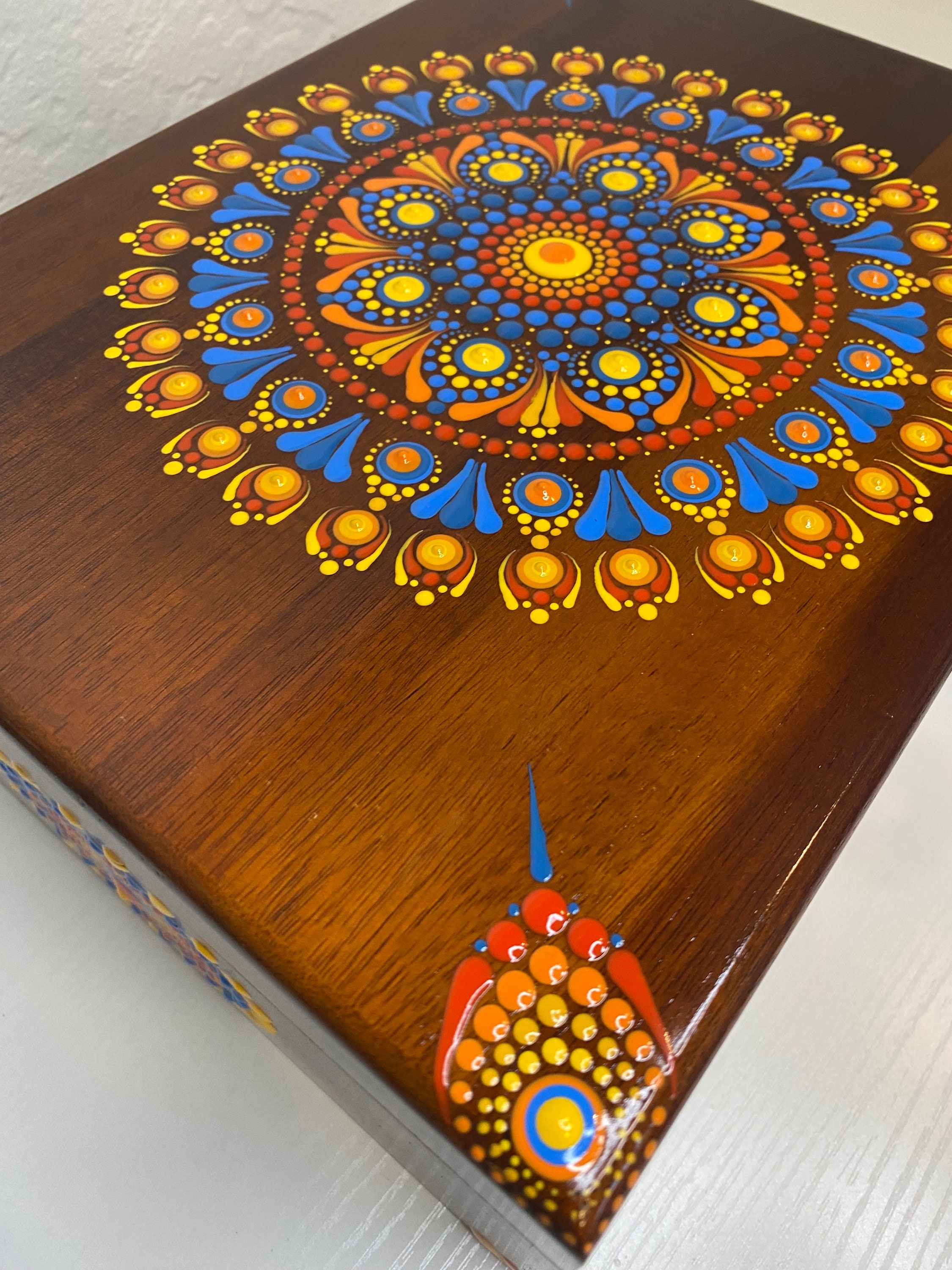 Mandala Jewlery/keepsake Wooden Box/gift/bohemian - Etsy