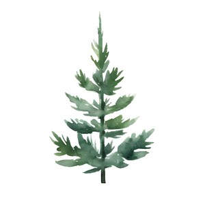 60 Minimalist Christmas Tree, Pine Tree Set, Paper Craft, Printable ...
