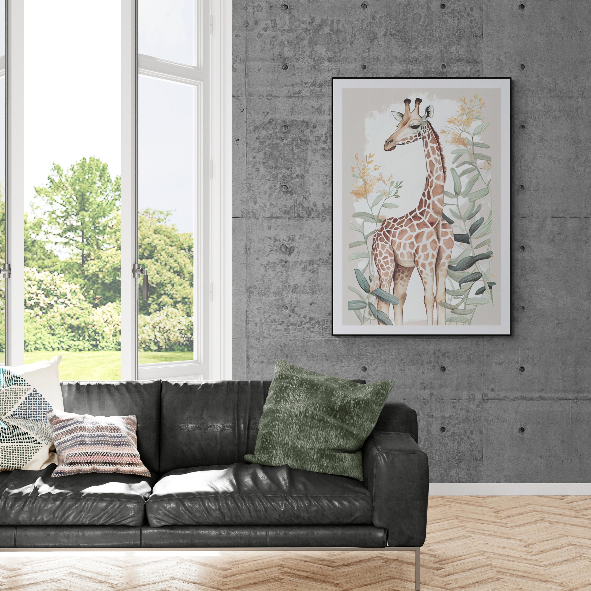 Giraffe Wall Art, Giraffe Print, Printable Wall Art, Vertical Wall Art ...
