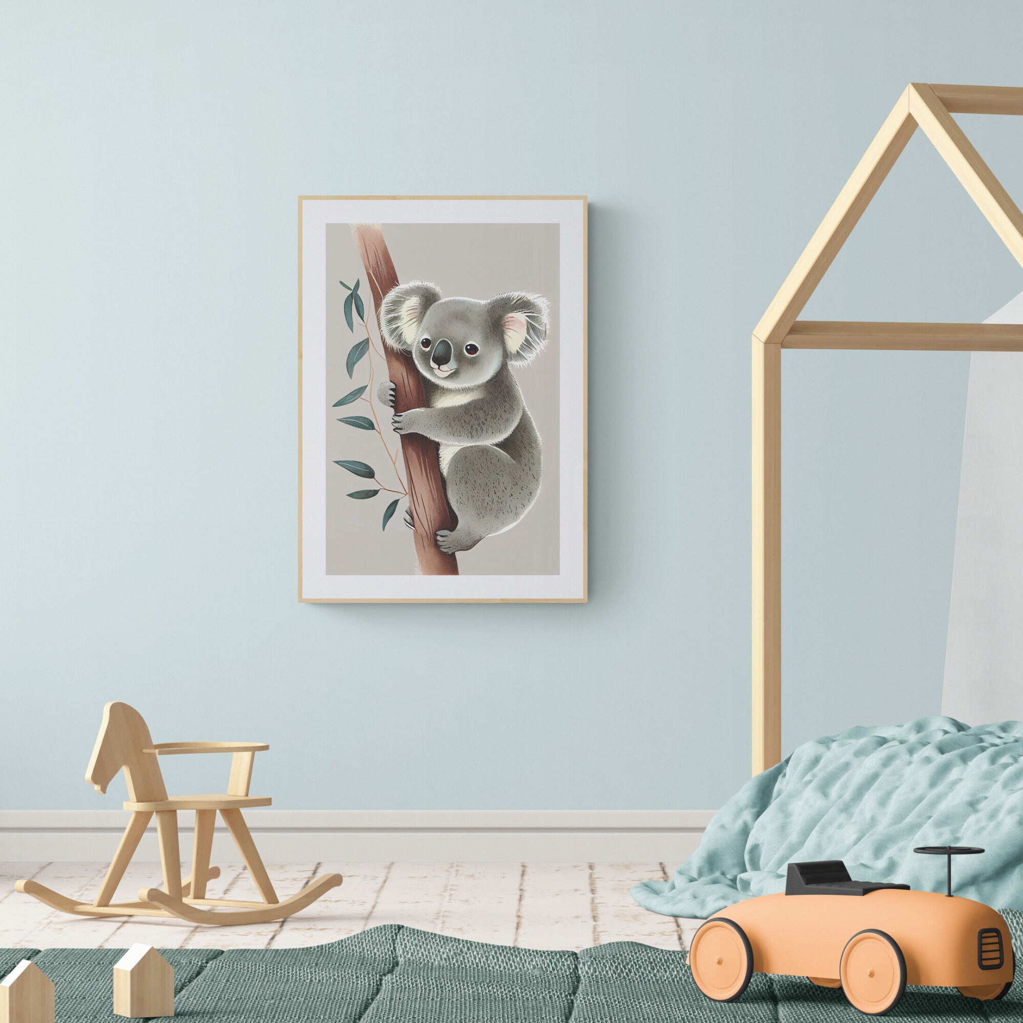 Koala Wall Art, Koala Print, Printable Wall Art, Vertical Wall Art ...