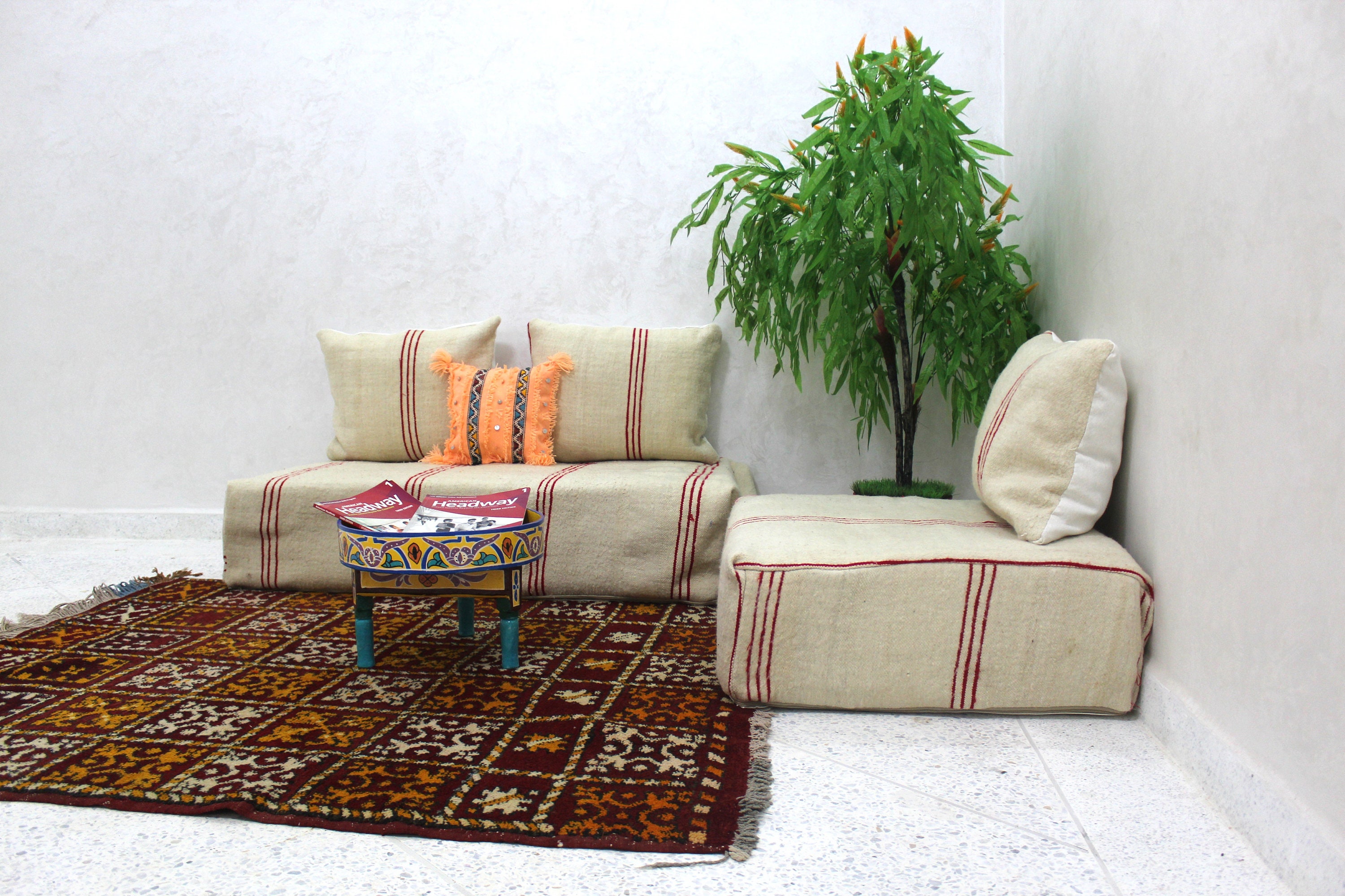 Moroccan Sofa Moroccan Floor Sofa Moroccan Floor Couch Set - Etsy