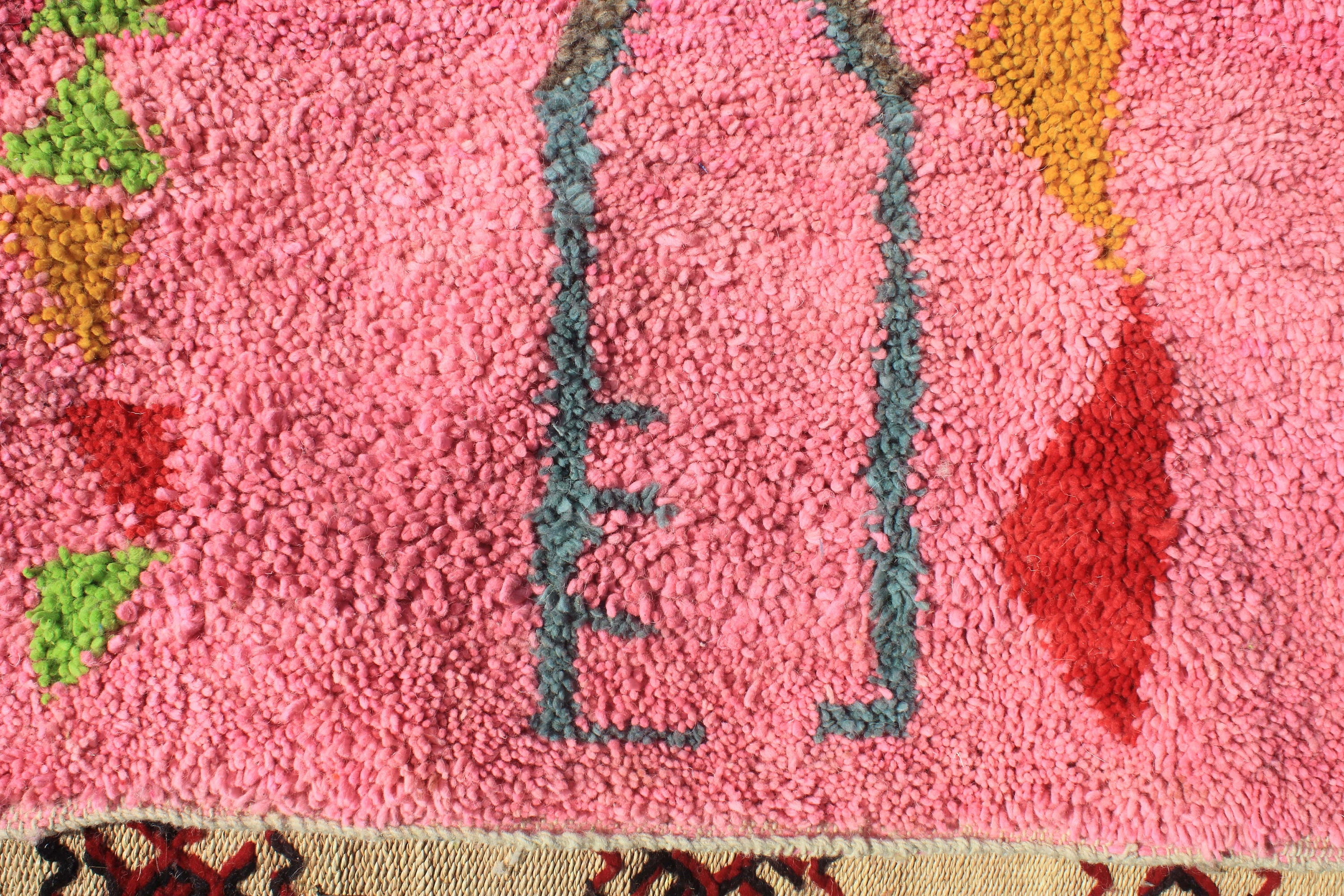 Custom Pink Boujaad Rug Morrocan Rug Soft Shag Wool Rug - Etsy UK