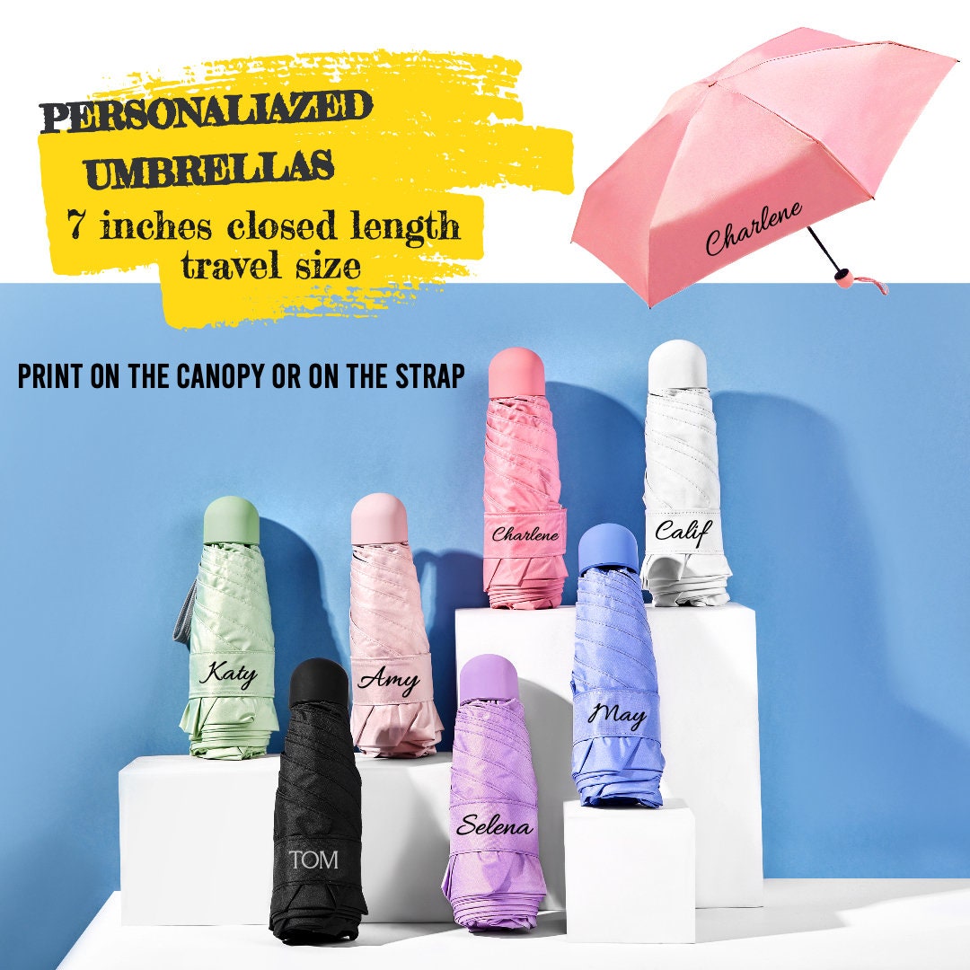 Personalized Mini Umbrellas - Etsy