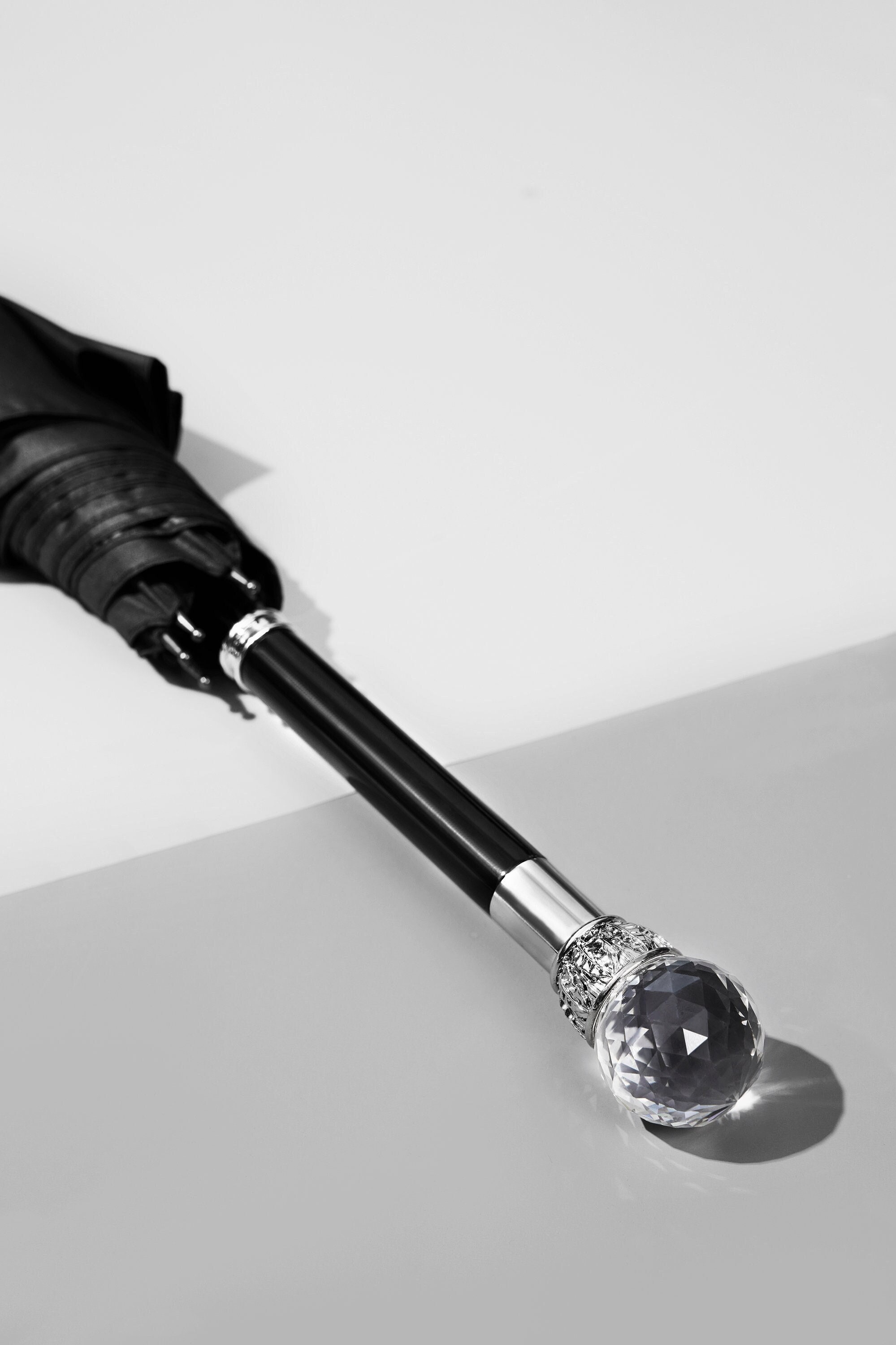 Umbrella With Clear Crystal-shaped Handle - Etsy