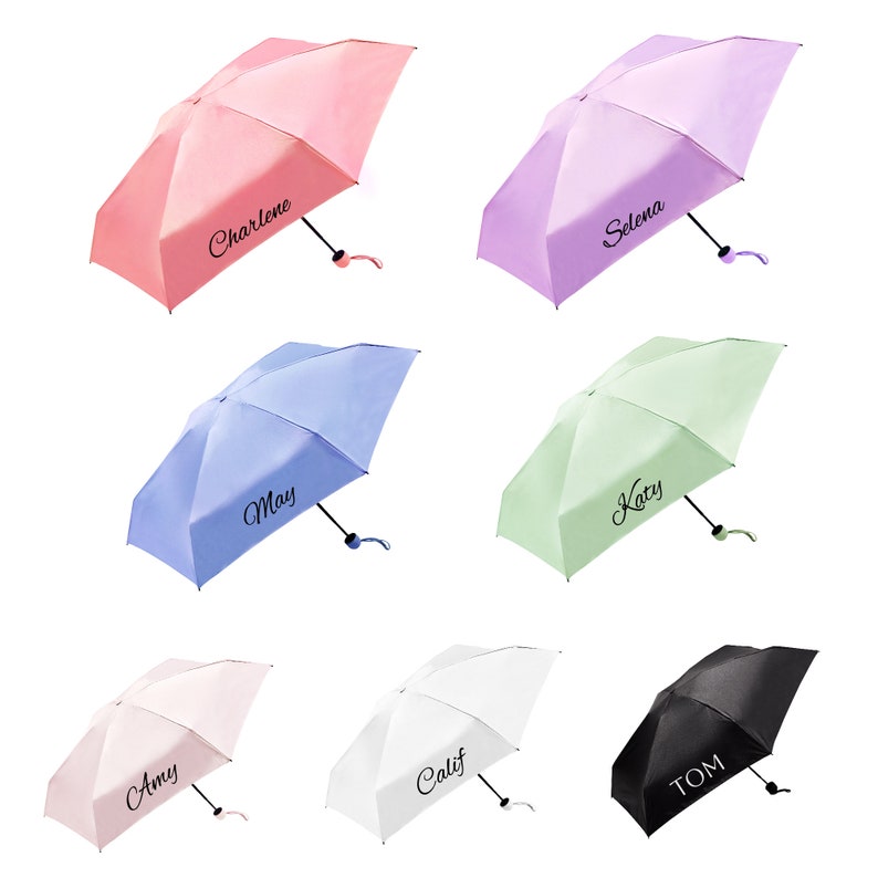 Personalized Mini Umbrellas - Etsy