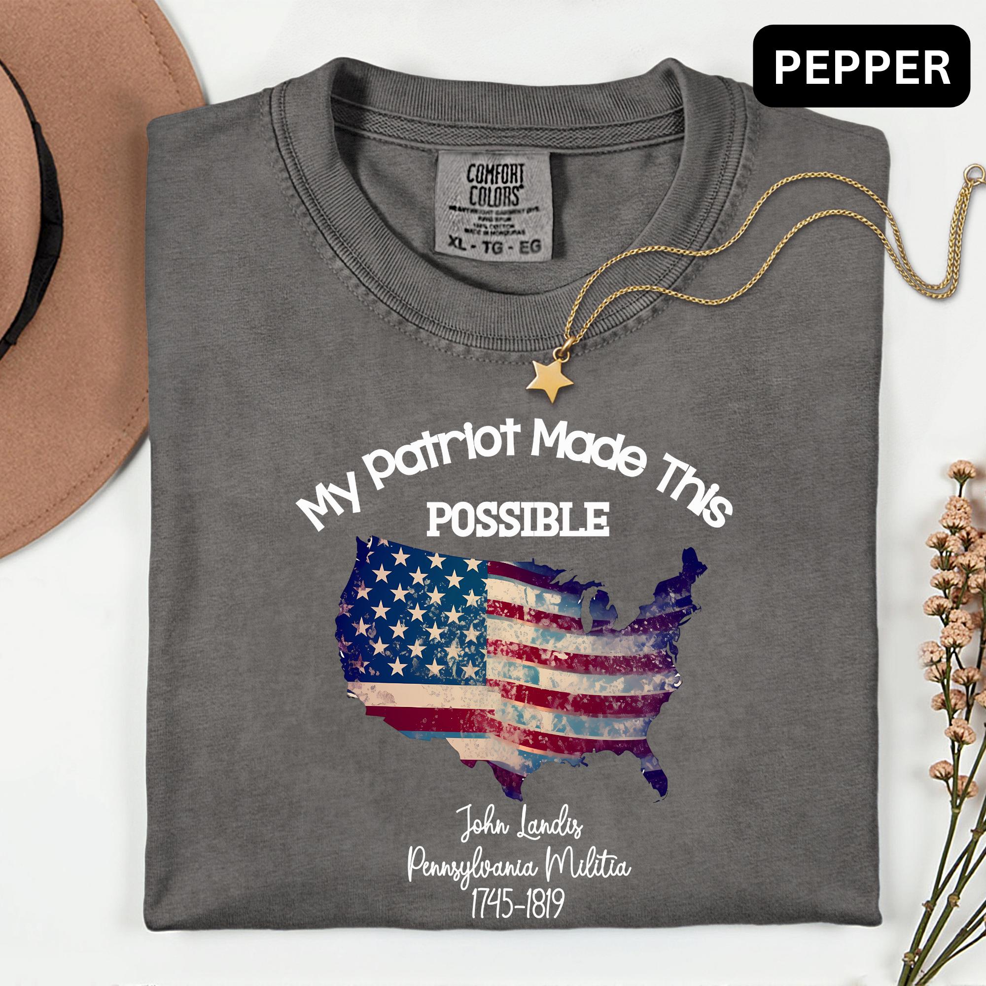 Comfort Colors Descendant of American Patriot Long Sleeve Shirt ...