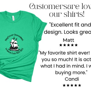 Custom Mayflower Descendant Shirt, Personalized Mayflower Descendant ...