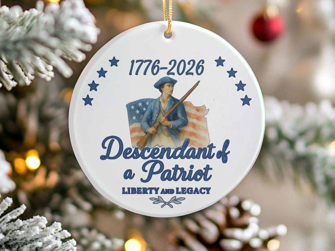 Custom USA 250th Anniversary Christmas Ornament 1776–2026,daughters ...