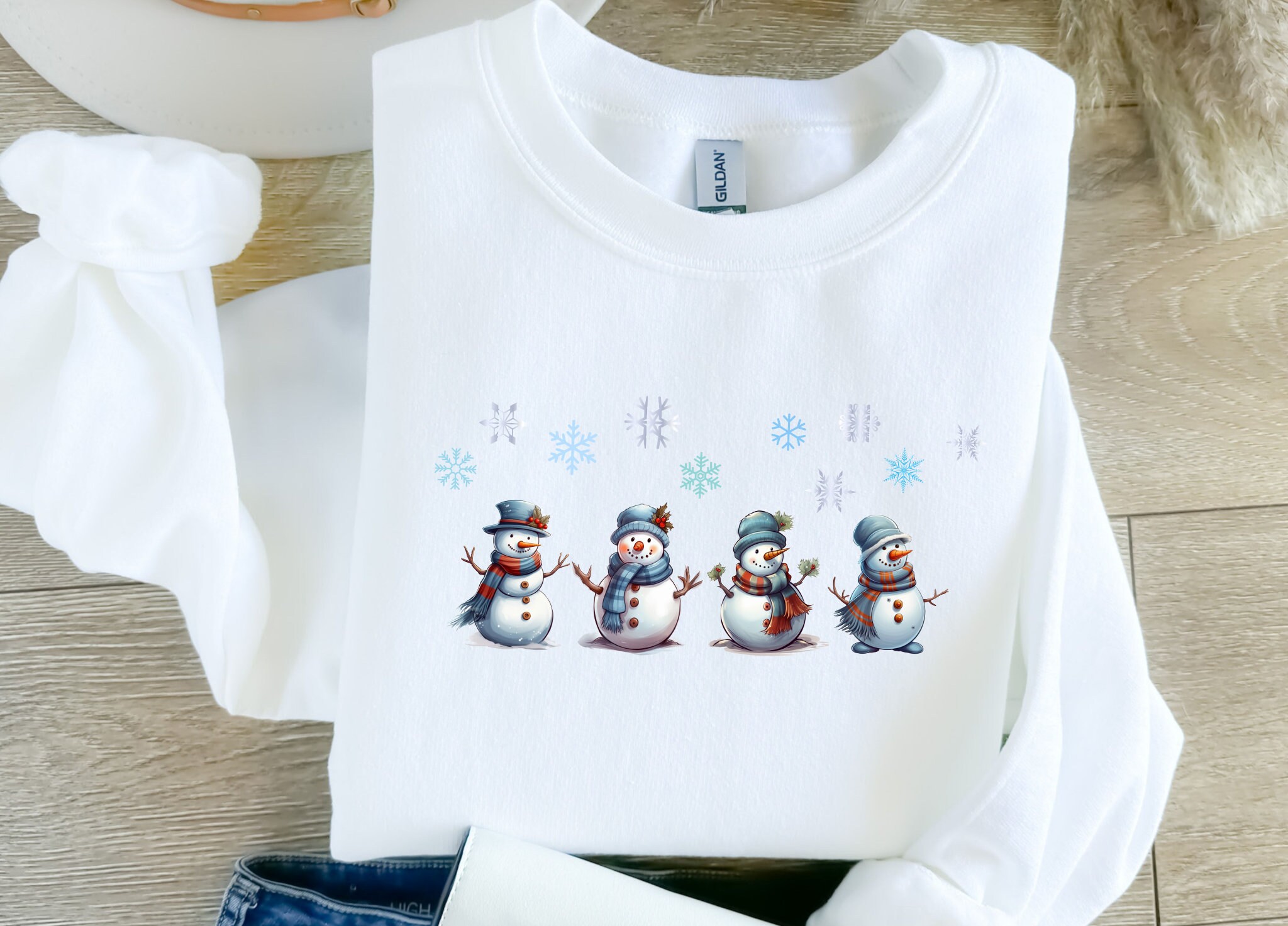Winter Snowman Sweatshirt Christmas Sweatshirt Christmas Crewneck ...