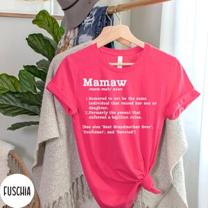 Mamaw Definition Shirt, Mamaw Tshirt, Grandma Mamaw Gift, Gift for ...