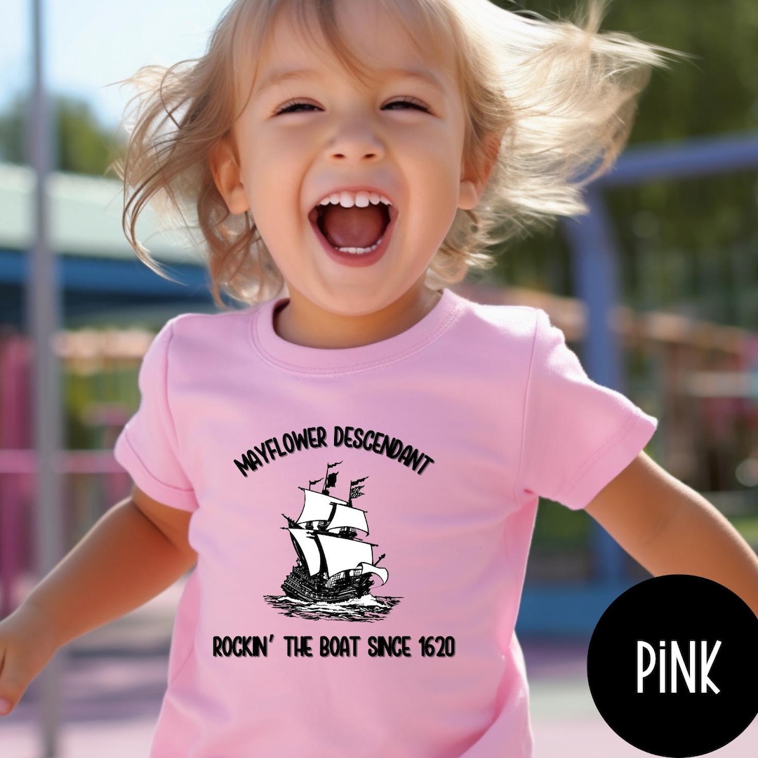 Rockin the Boat Mayflower Descendant Youth Toddler Sweatshirt,pilgrim ...