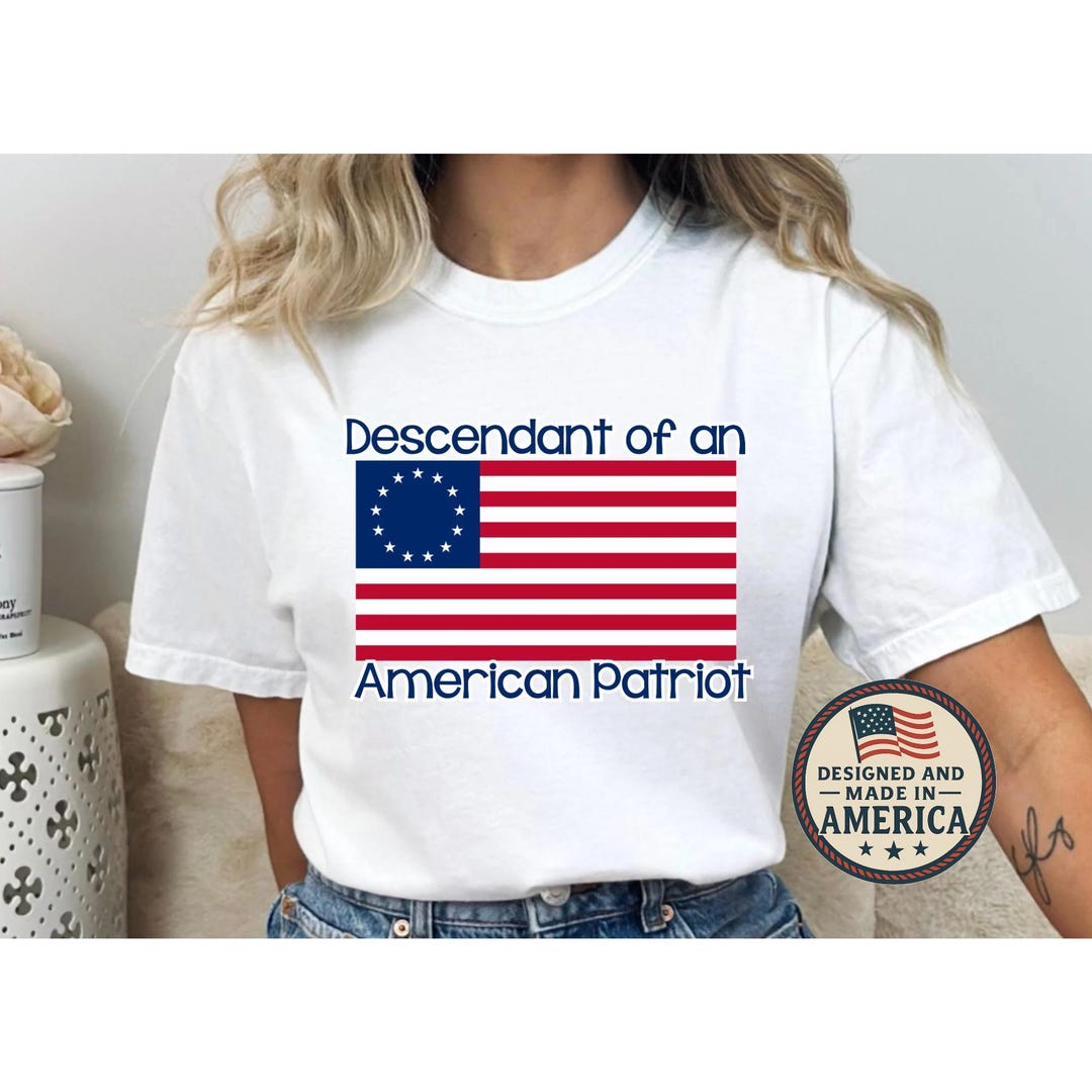 Descendant of a Patriot Shirt, DAR Shirt, SAR Shirt, Sons of the ...