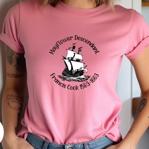 Custom Mayflower Descendant Shirt, Personalized Mayflower Descendant ...