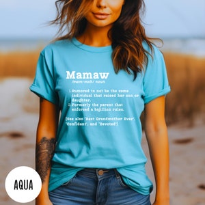 Mamaw Definition Shirt, Mamaw Tshirt, Grandma Mamaw Gift, Gift for ...