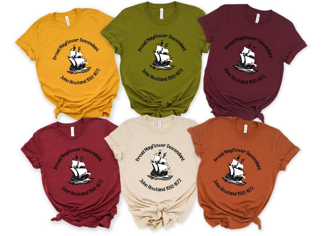 Custom Mayflower Descendant Shirt, Personalized Mayflower Descendant ...