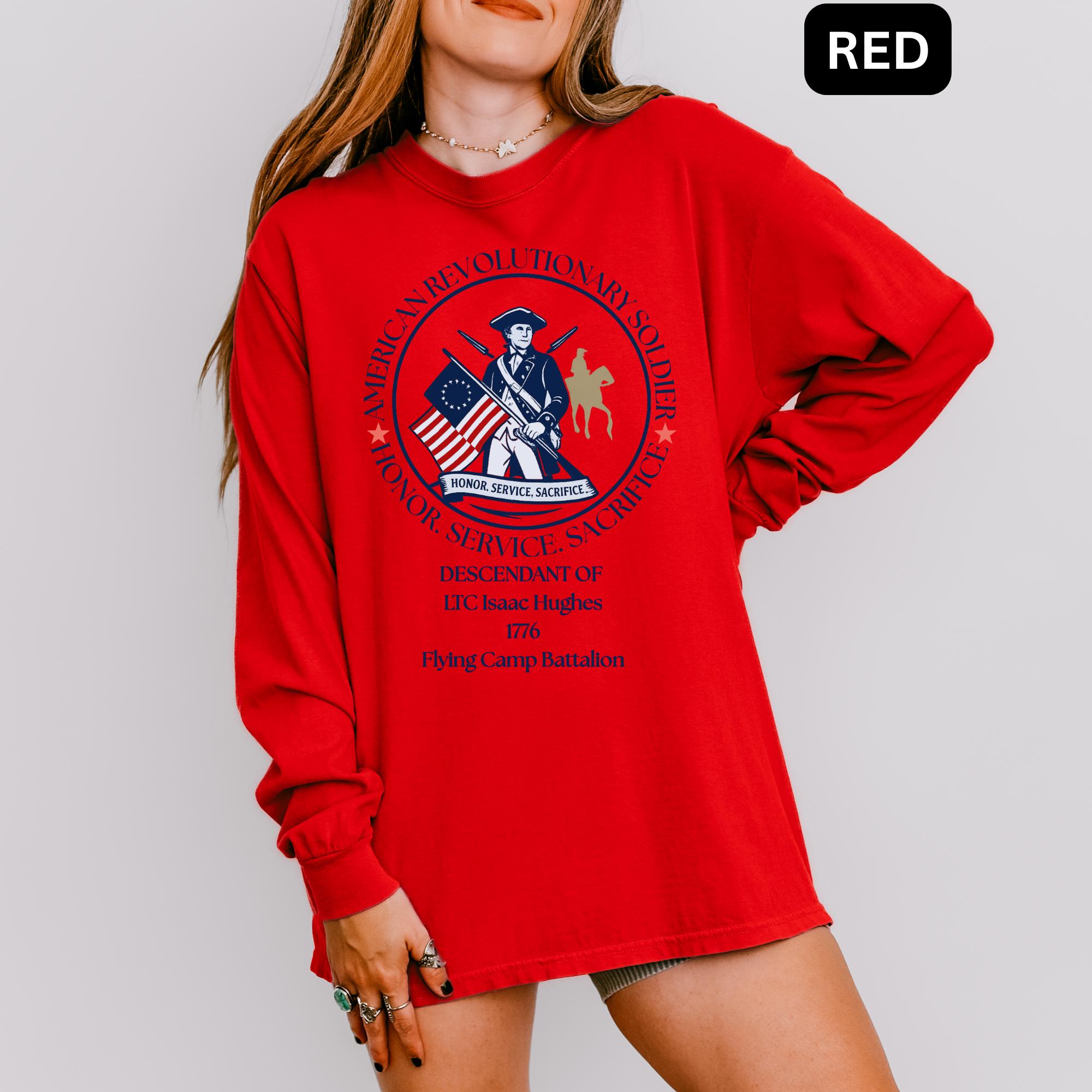 Comfort Colors Descendant of American Patriot Long Sleeve Shirt ...