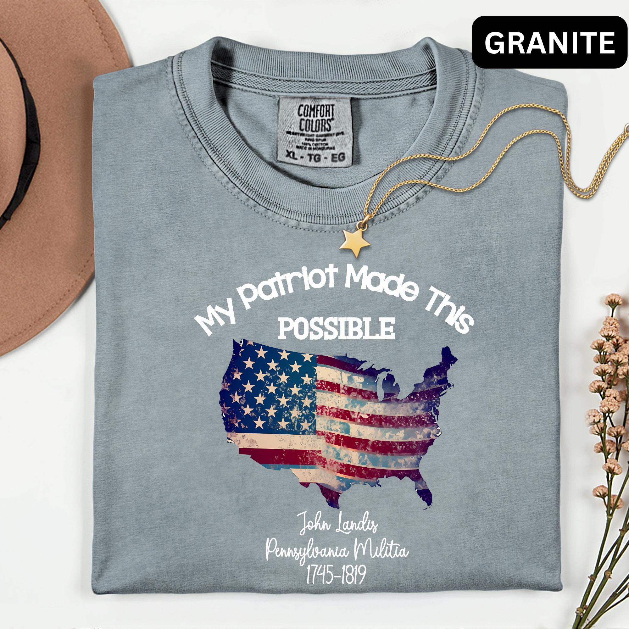 Comfort Colors Descendant of American Patriot Long Sleeve Shirt ...