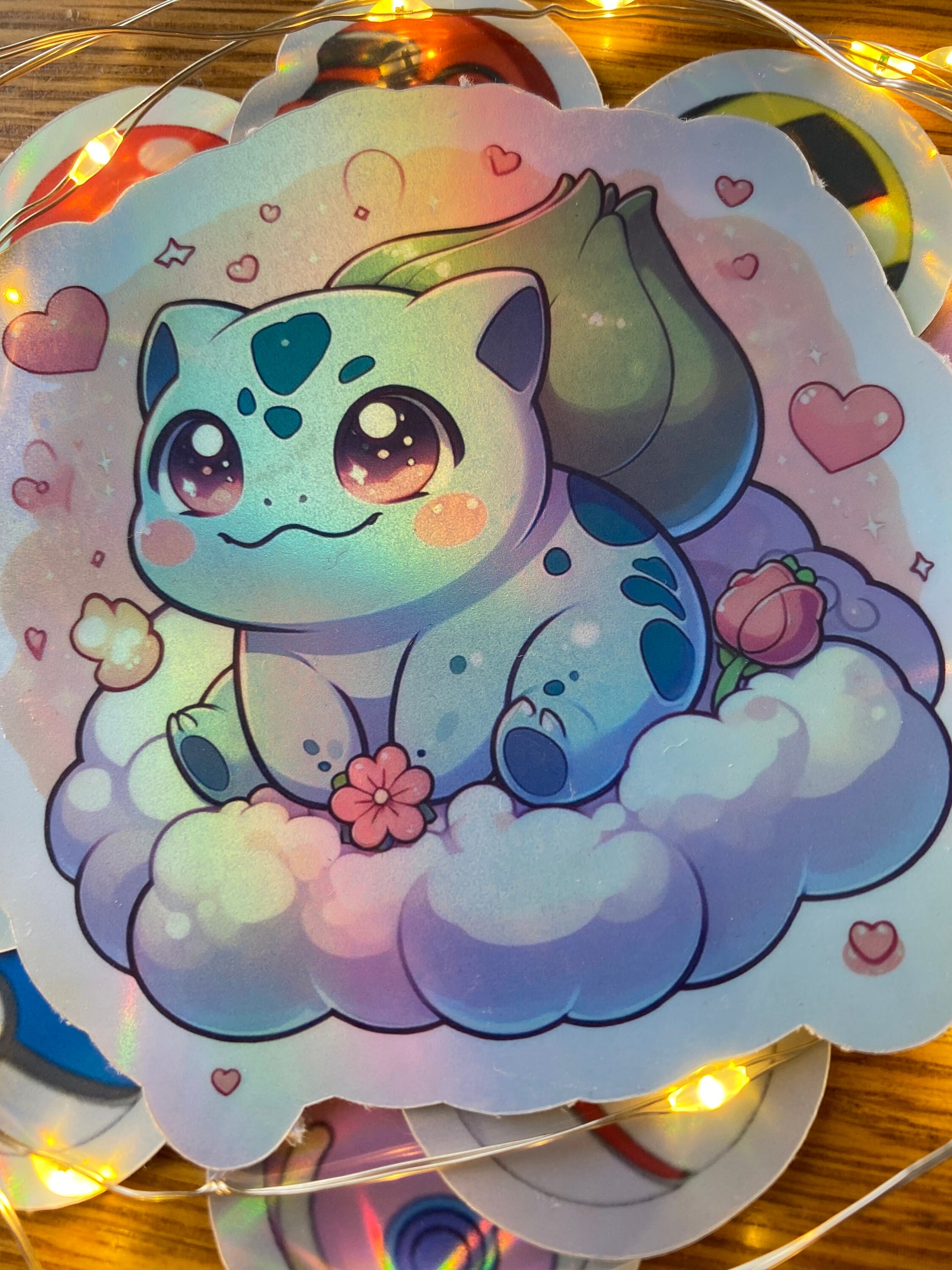 Kawaii Kanto Starters Sticker Set Cute Pokémon Decal Charmander Sticker ...