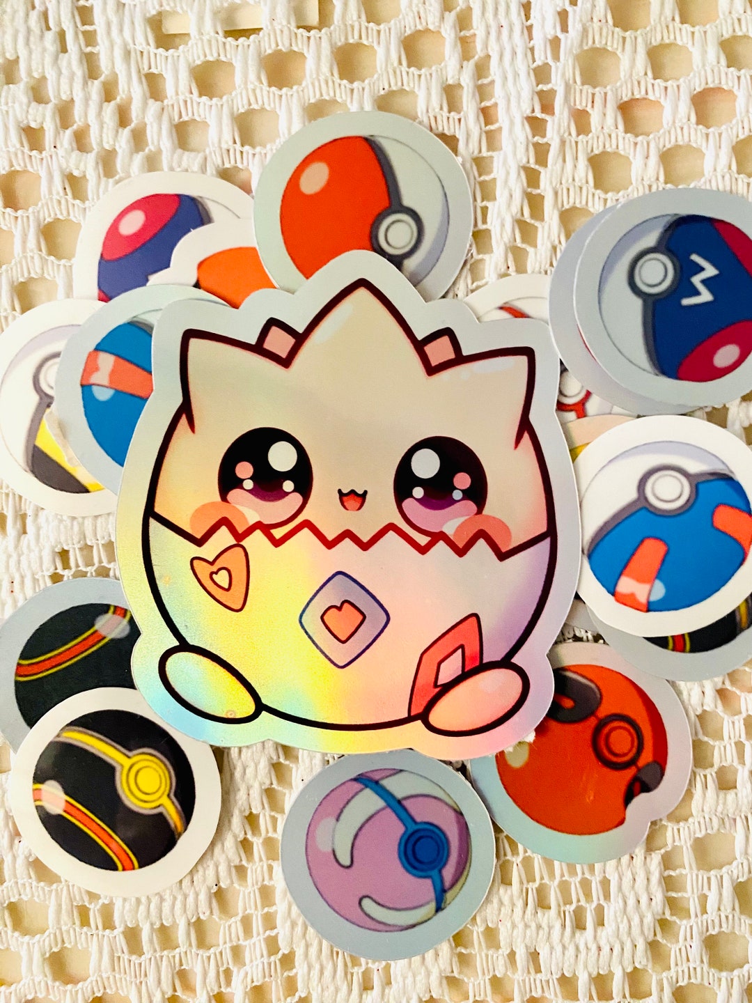 Kawaii Togepi Sticker Happy Pokemon Notebook Decal Pokemon and ...