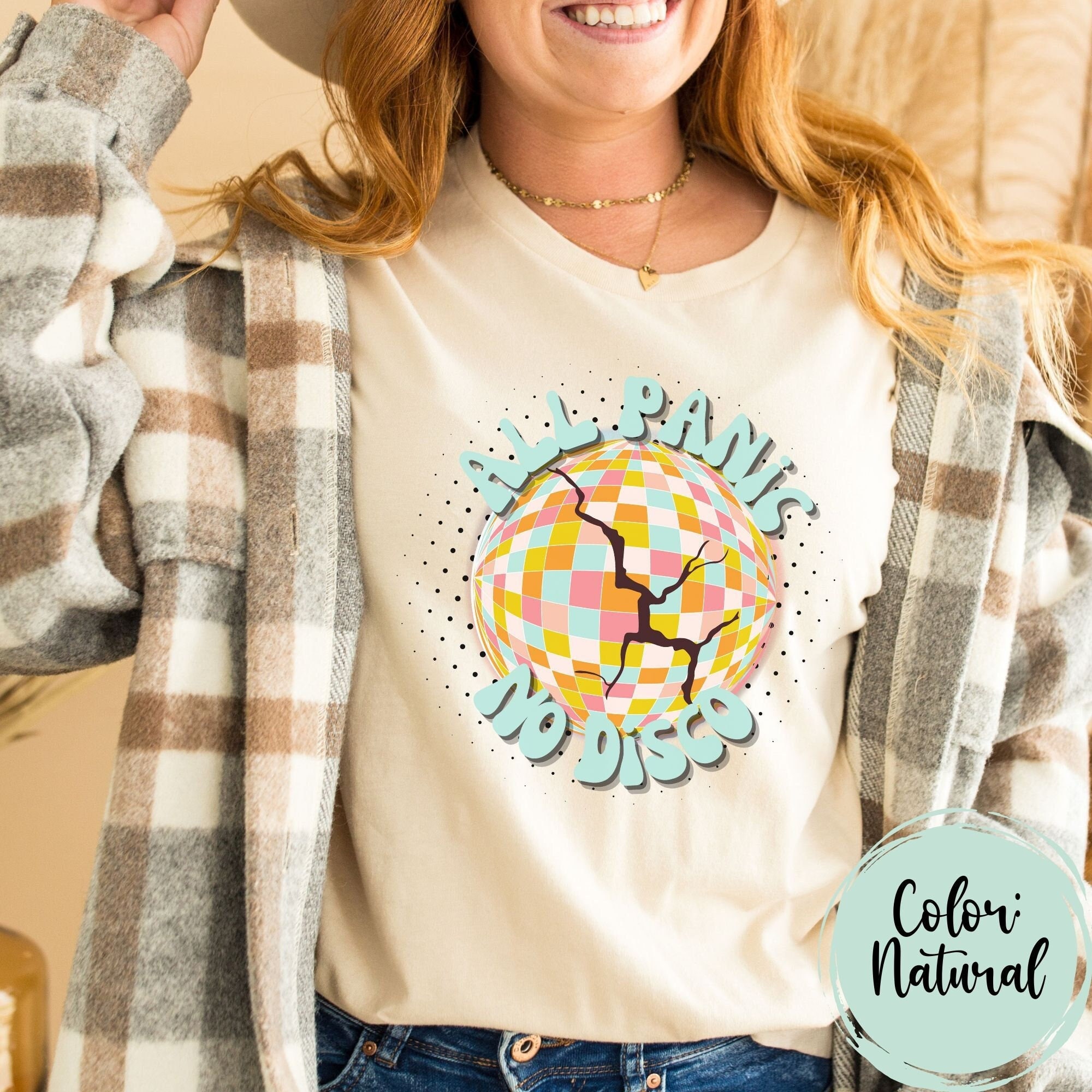 All Panic No Disco Shirt, Panic No Disco, Womens Shirt, Anxiety Shirt ...