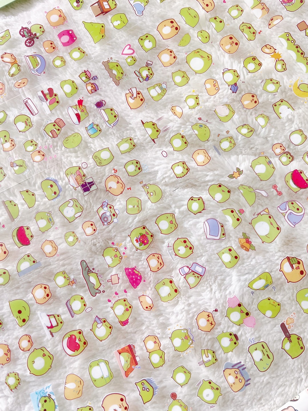 Cute Frog Stickers 10 Sheets per Pack Kawaii Froggy Stickers for ...