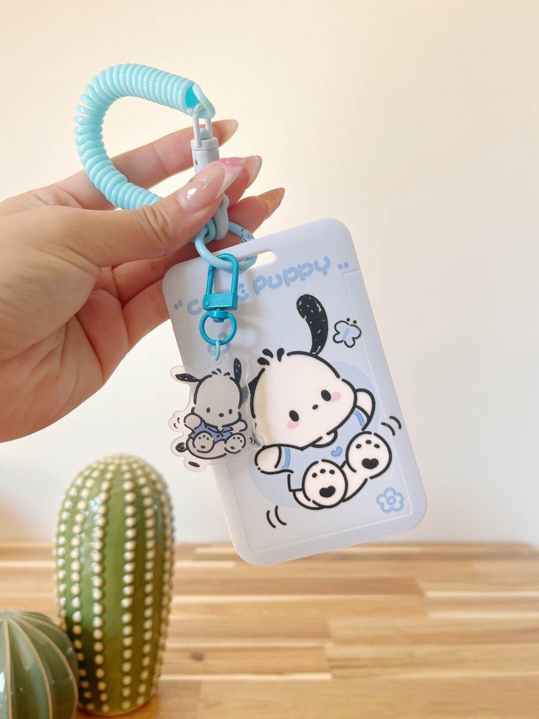 Cute Card Holder, Kawaii ID Badge Holder, Japanese Cartoon Anime Wallet ...