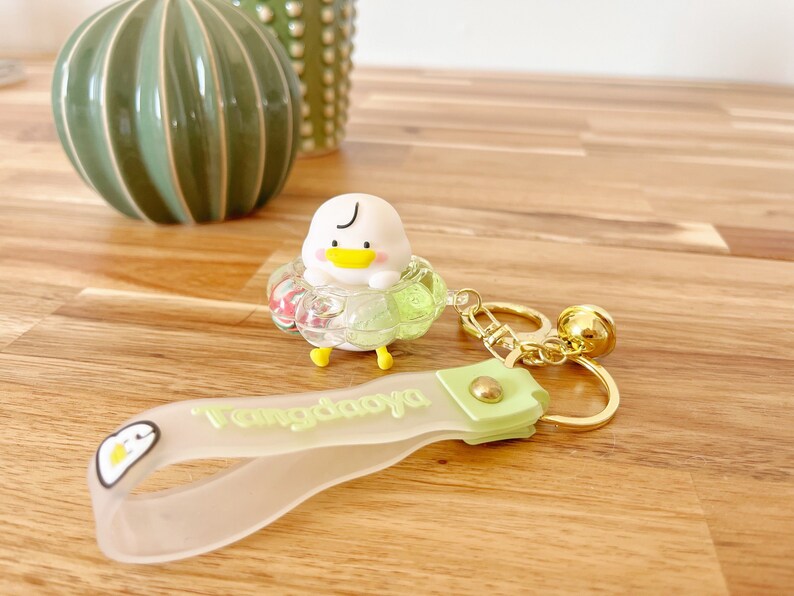 Kawaii Duck Keychain Floating Animal Keychain Adorable Ducky - Etsy