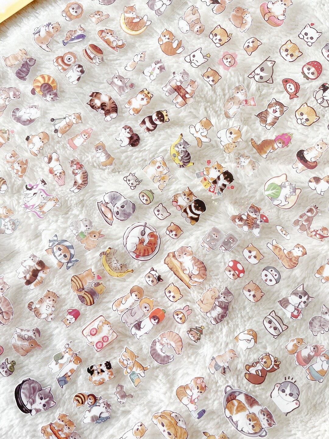 Neko Cat Stickers 10 Sheets per Pack Kawaii Cute Neko Cat Kitty ...