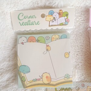 Kawaii Japanese Memo Square 50 Sheet Stationery Pad, Cute Character ...