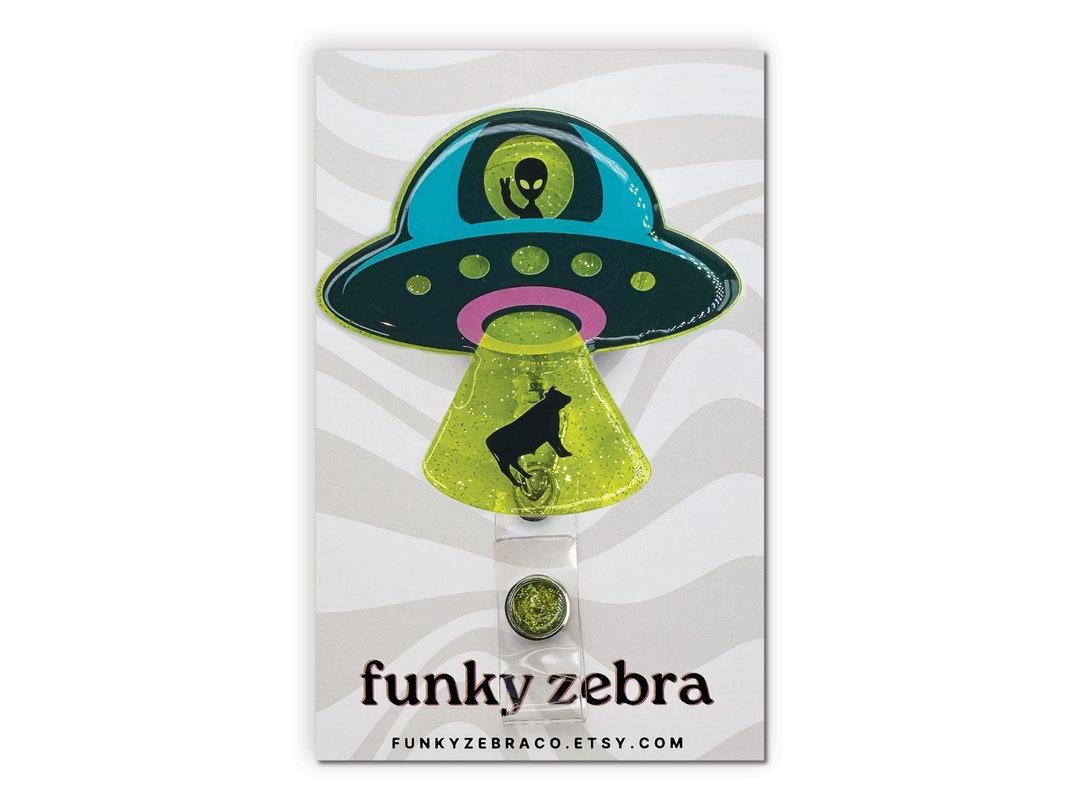 UFO Badge Reel // Alien Badge Reel // Badge Reel Cute // Physician ...